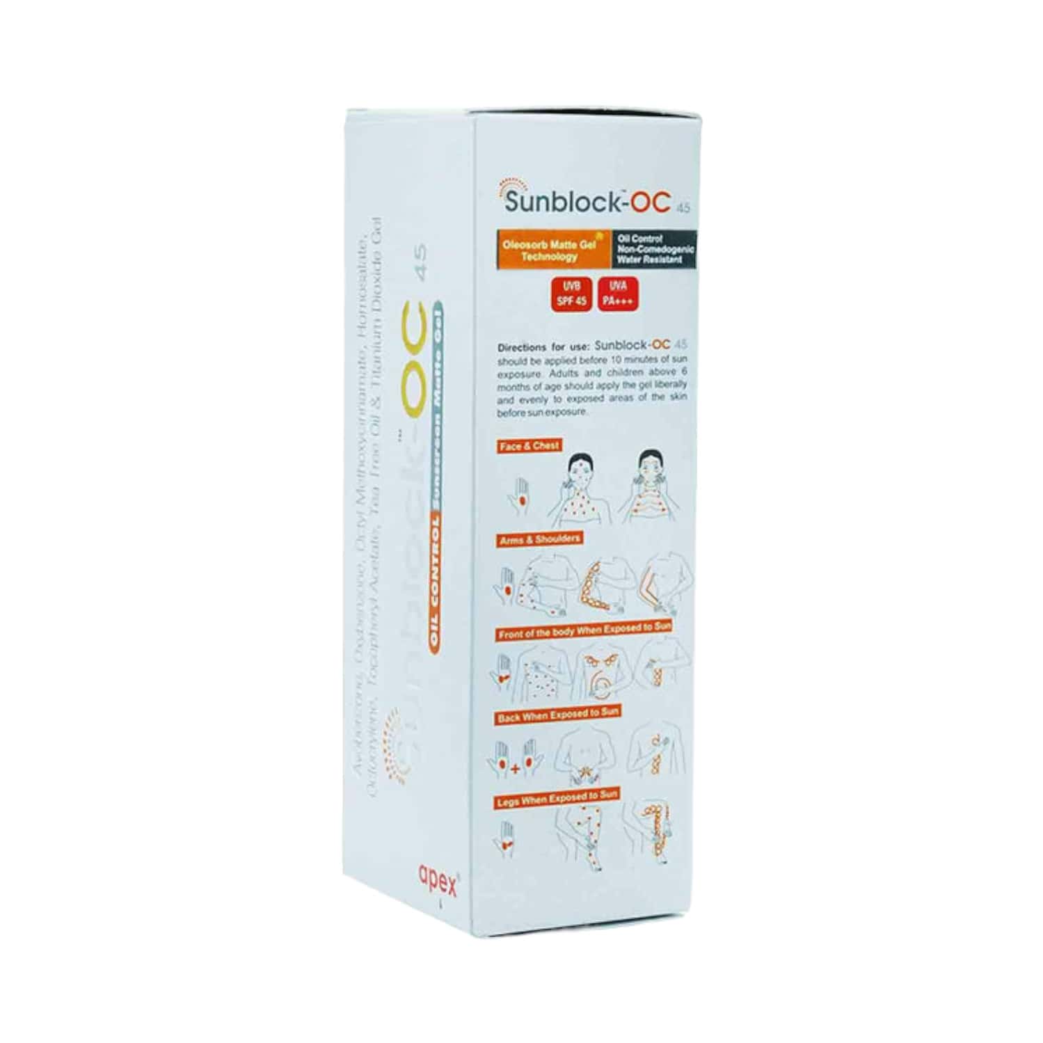 Buy Sunblock Oc 45 Tube Of 20gm Oil Control Matte Gel Online & Save Up ...