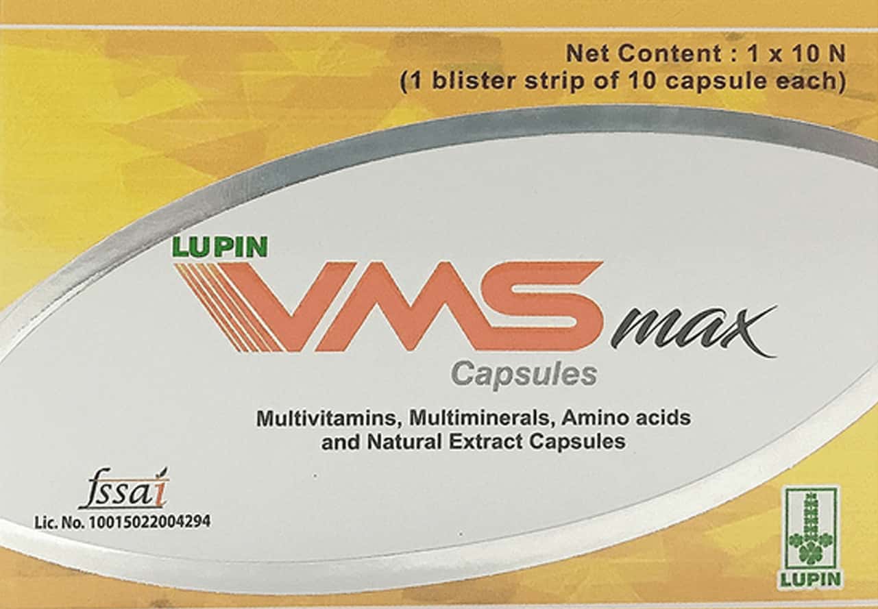 Buy Vms Max Strip Of 10 Capsules Online & Save Up to 24% at PharmEasy