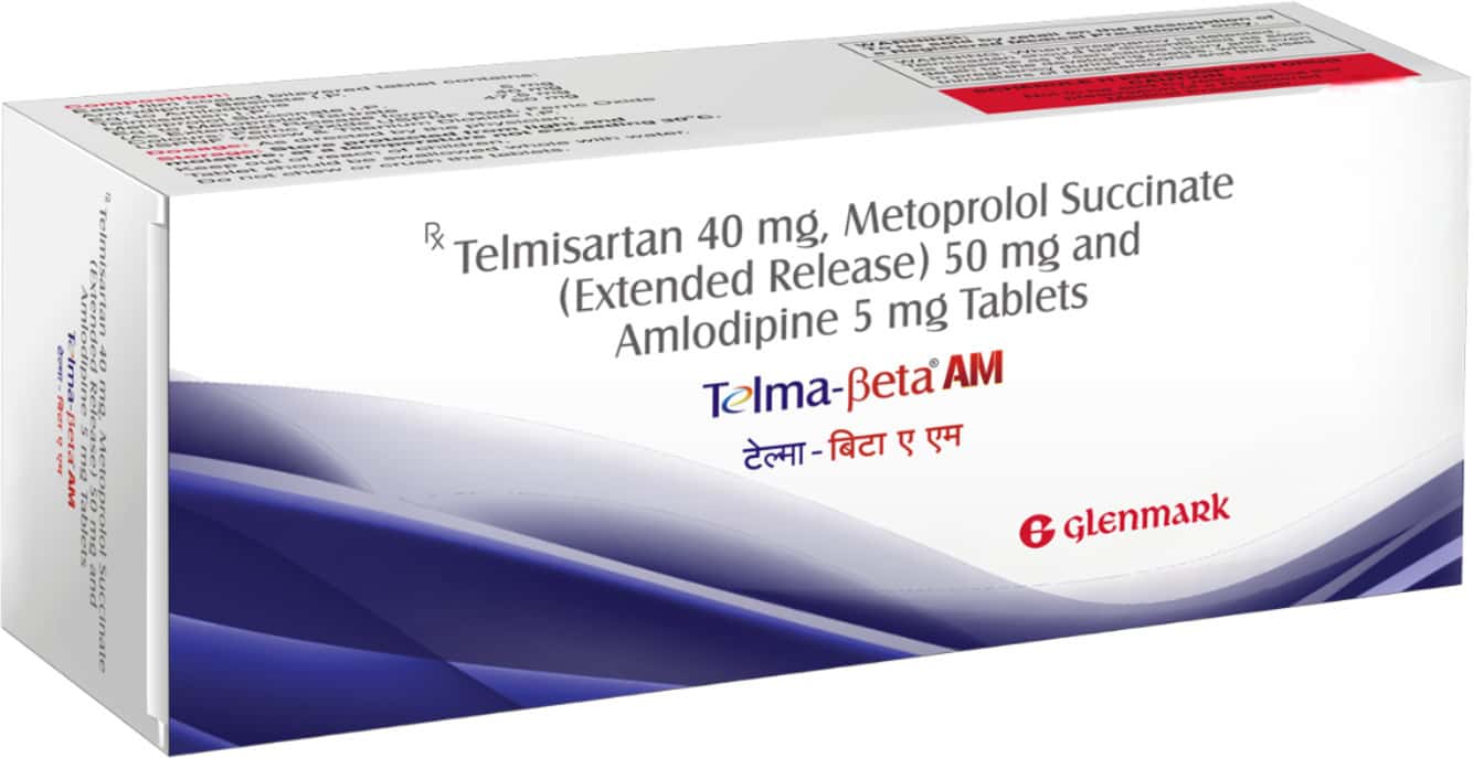 Telma Beta Am Strip Of 10 Tablets: Uses, Side Effects, Price & Dosage ...