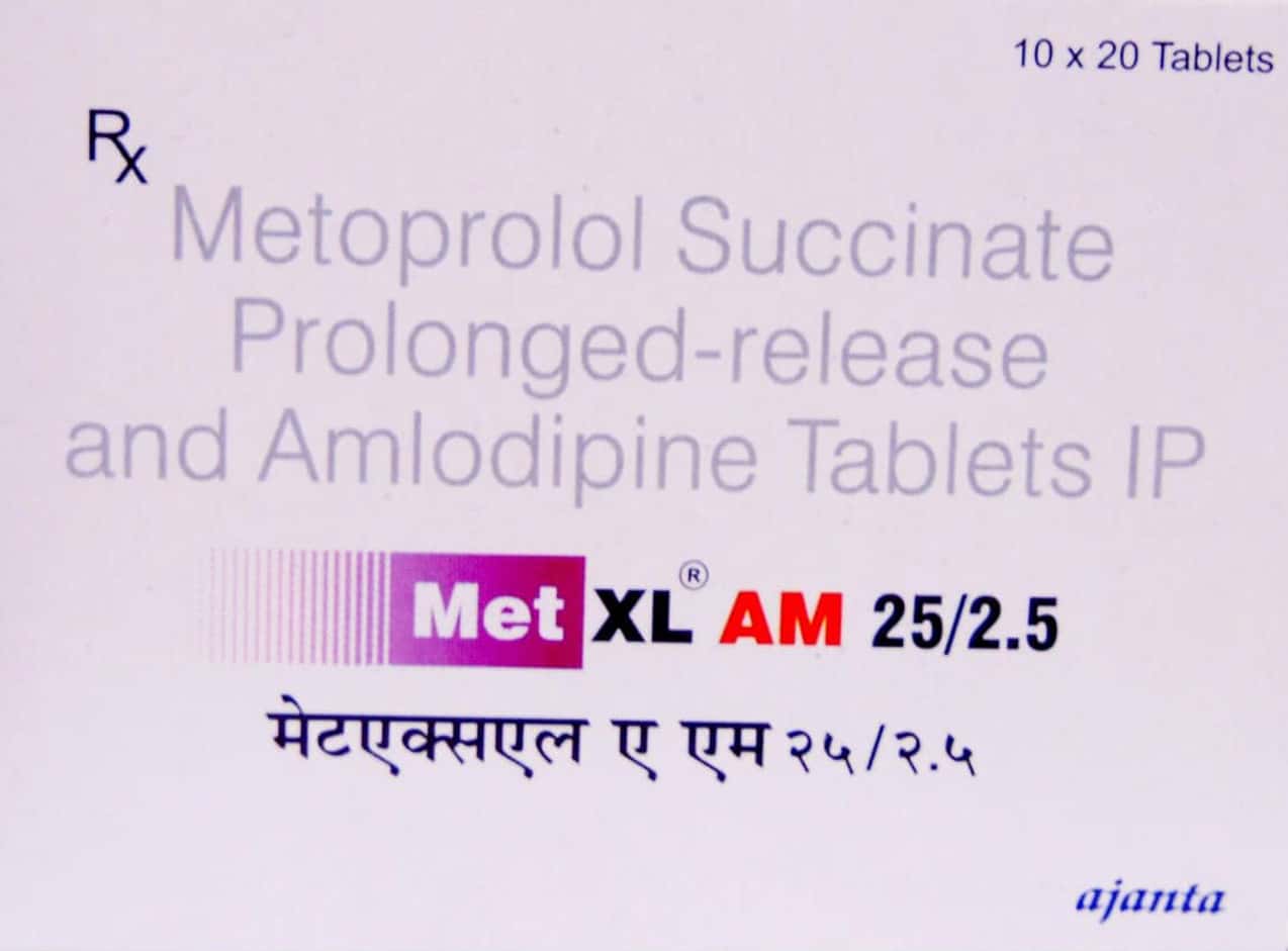 Met Xl Am 25/2.5mg Strip Of 20 Tablets: Uses, Side Effects, Price ...