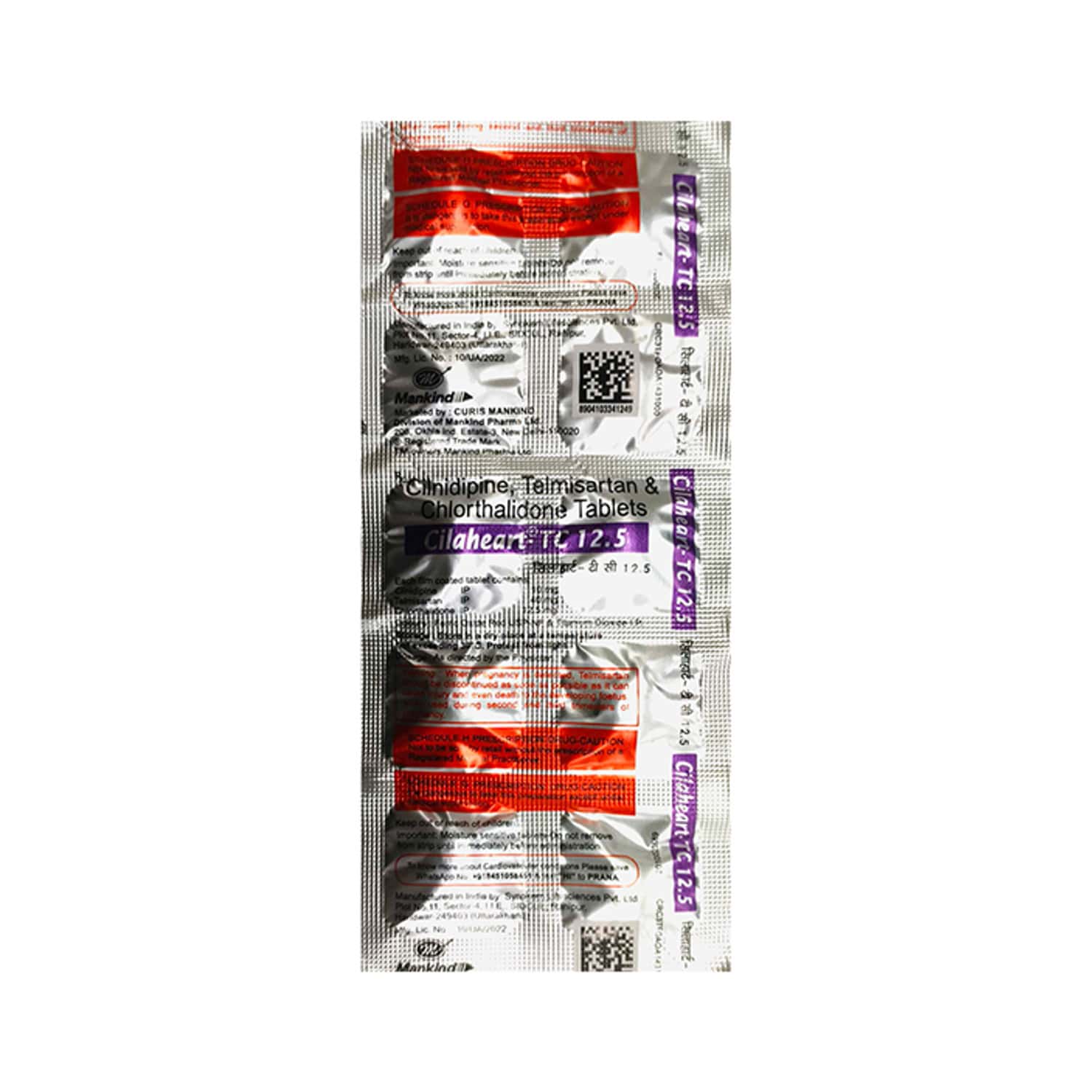 Cilaheart Tc 12.5mg Strip Of 10 Tablets: Uses, Side Effects, Price ...