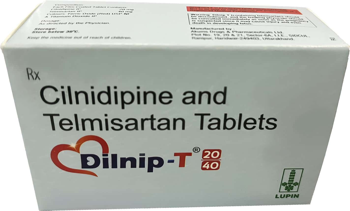 Dilnip T 20/40mg Strip Of 10 Tablets: Uses, Side Effects, Price ...