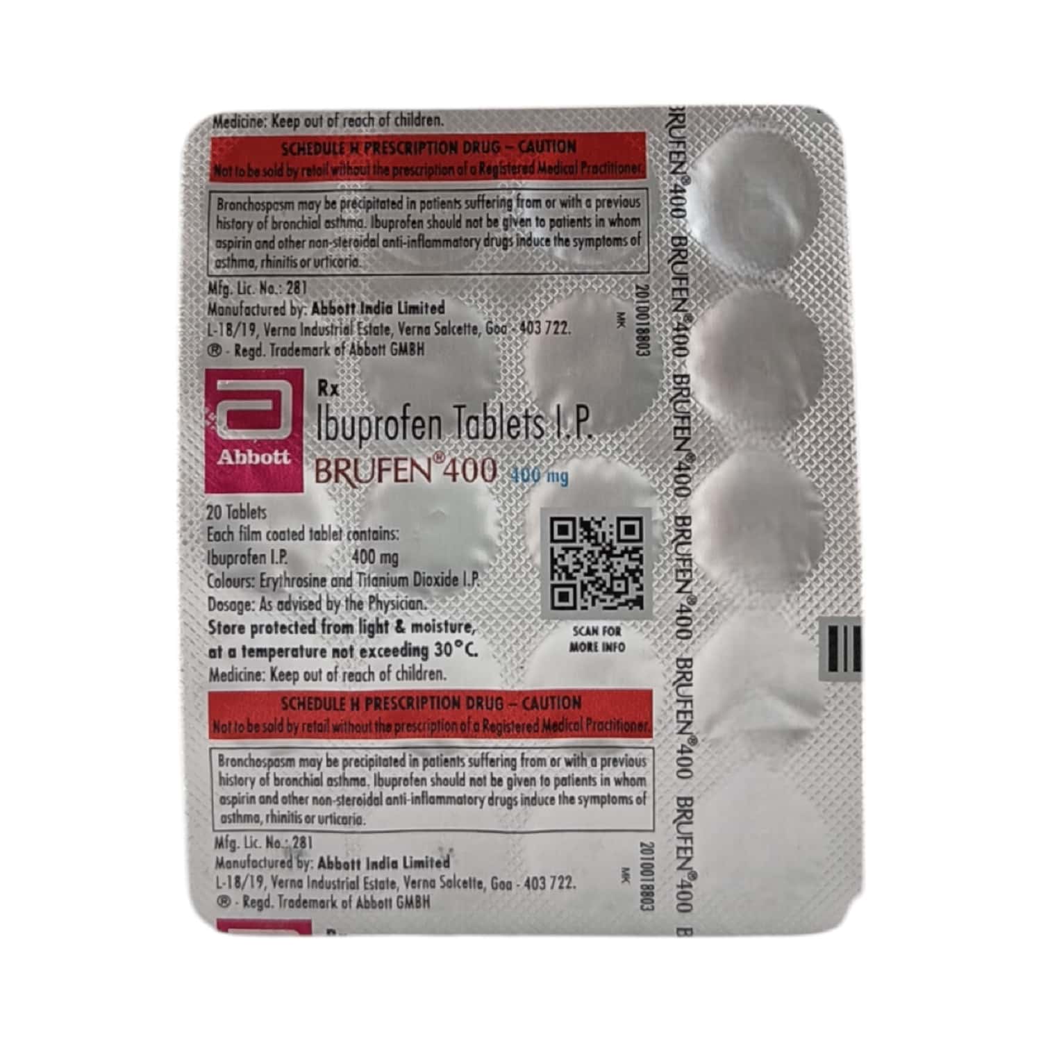 Brufen 400 MG Tablet (20): Uses, Side Effects, Price & Dosage | PharmEasy