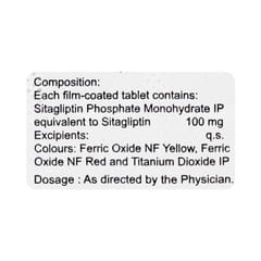 Sitaglo 100 MG Tablet (15): Uses, Side Effects, Price & Dosage | PharmEasy