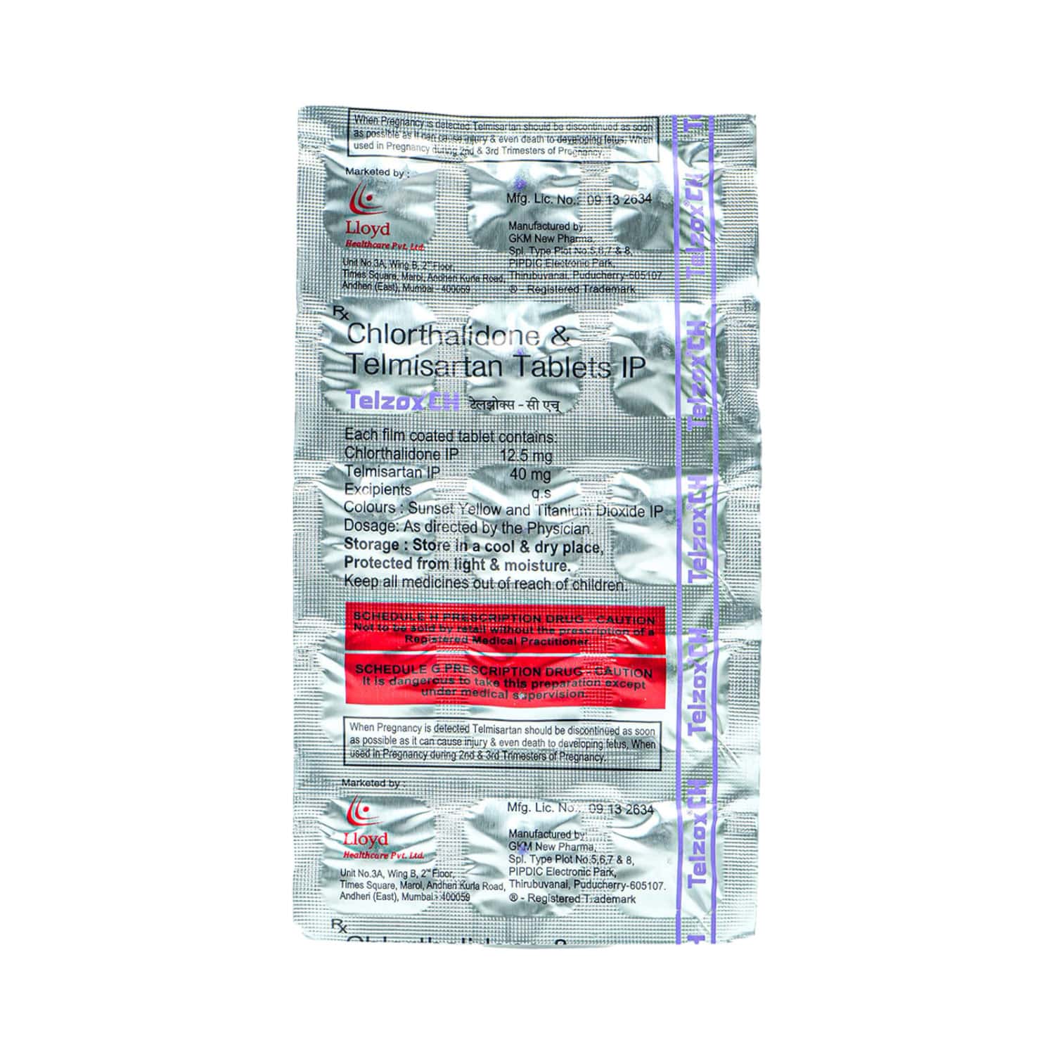 Telzox Ch 40mg Strip Of 15 Tablets: Uses, Side Effects, Price & Dosage ...