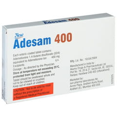 Adesam 400 MG Tablet (10): Uses, Side Effects, Price & Dosage | PharmEasy