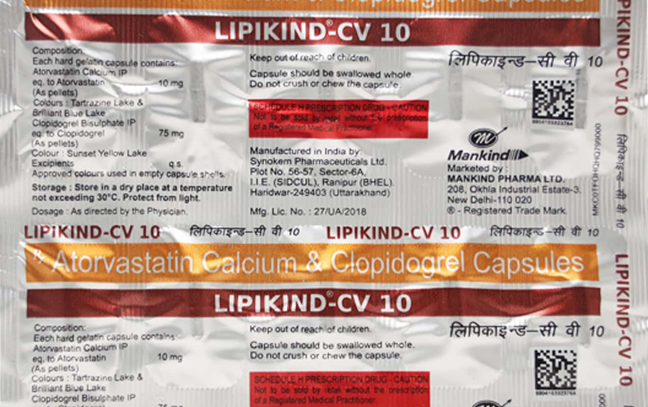 Lipikind Cv 10mg Strip Of 10 Capsules: Uses, Side Effects, Price ...