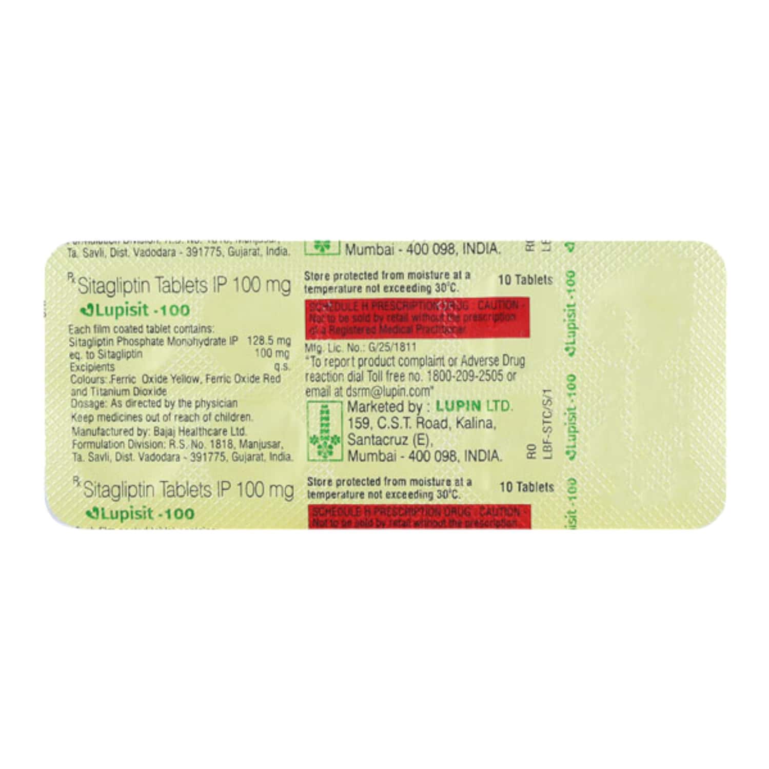 Lupisit 100 MG Tablet (10): Uses, Side Effects, Price & Dosage | PharmEasy