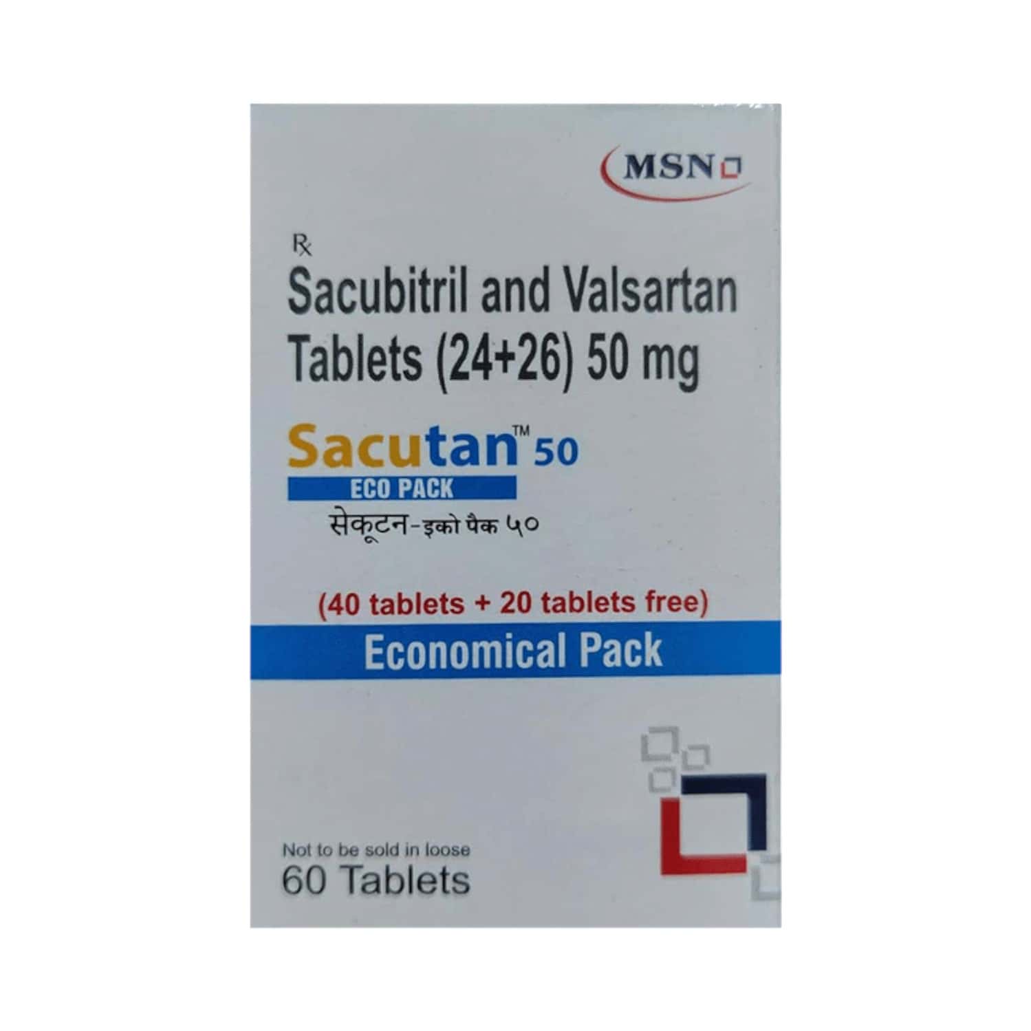 Sacutan 50mg Eco Pack Bottle Of 60 Tablets: Uses, Side Effects, Price ...
