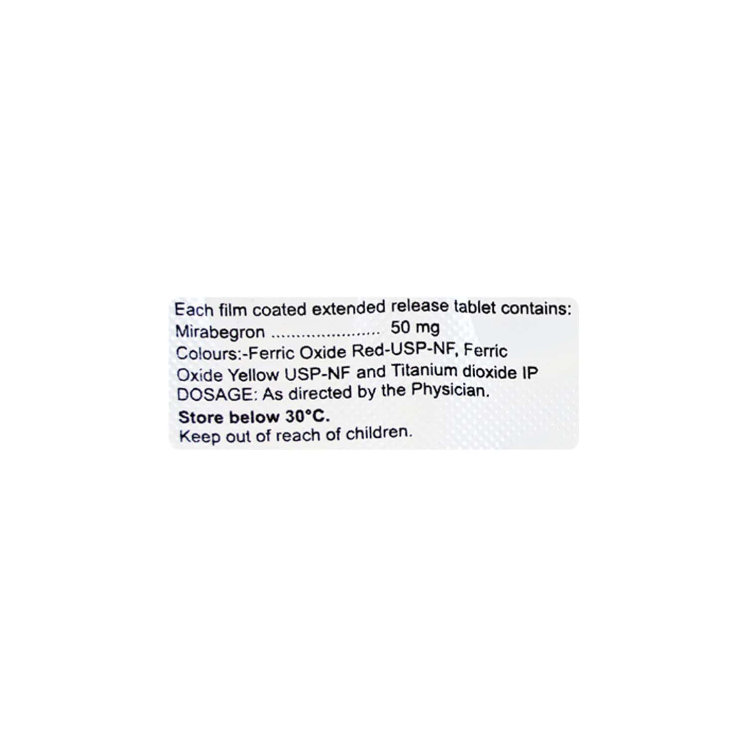 Msn Mirabig S 50mg Strip Of 10 Tablets: Uses, Side Effects, Price ...