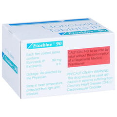 Etoshine 90 MG Tablet (15): Uses, Side Effects, Price & Dosage | PharmEasy