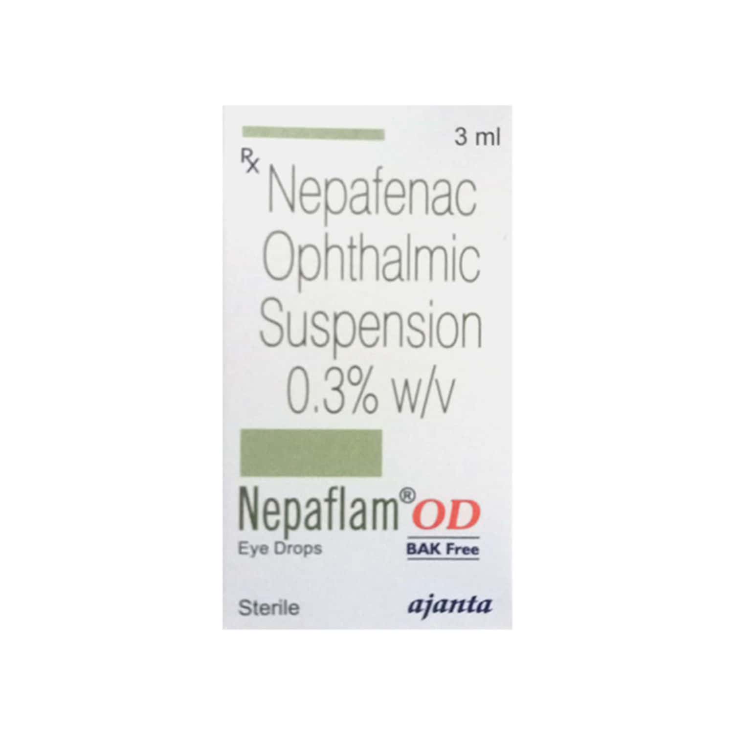 Nepaflam Od 0.3 %W/V Eye Drop (3): Uses, Side Effects, Price & Dosage ...