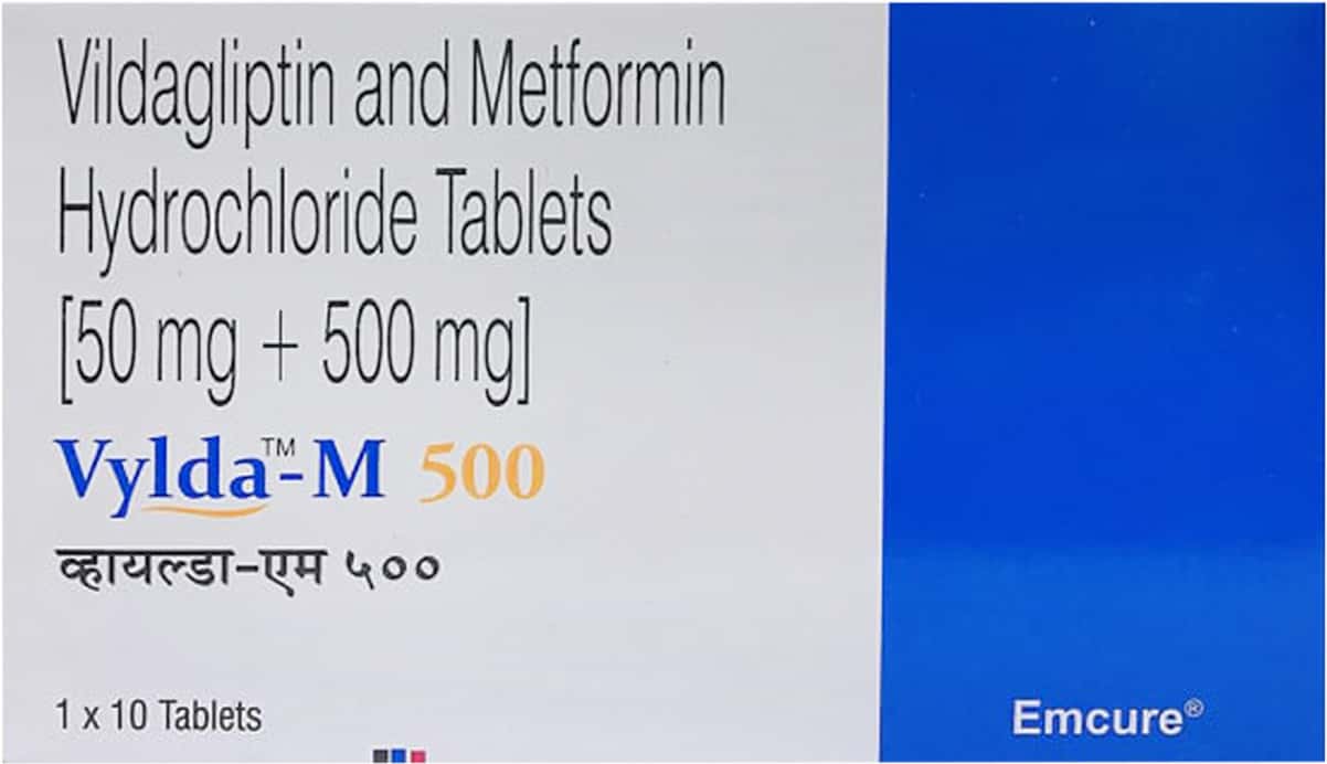 Vylda-M 500 Tablet: Uses, Side Effects, Price, Dosage & More Info ...