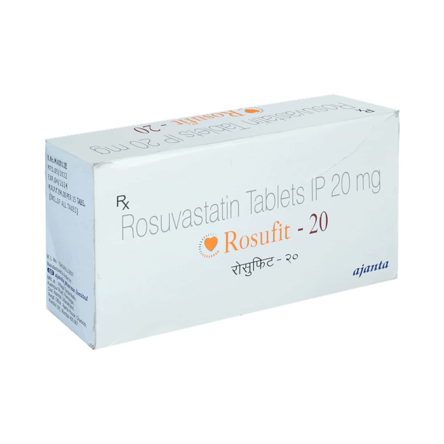 Rosufit 20 MG Tablet (20): Uses, Side Effects, Price & Dosage | PharmEasy
