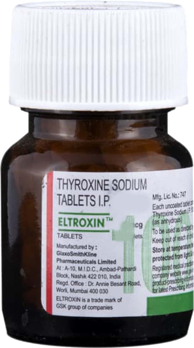 Eltroxin 100 MCG Tablet (120): Uses, Side Effects, Price & Dosage ...