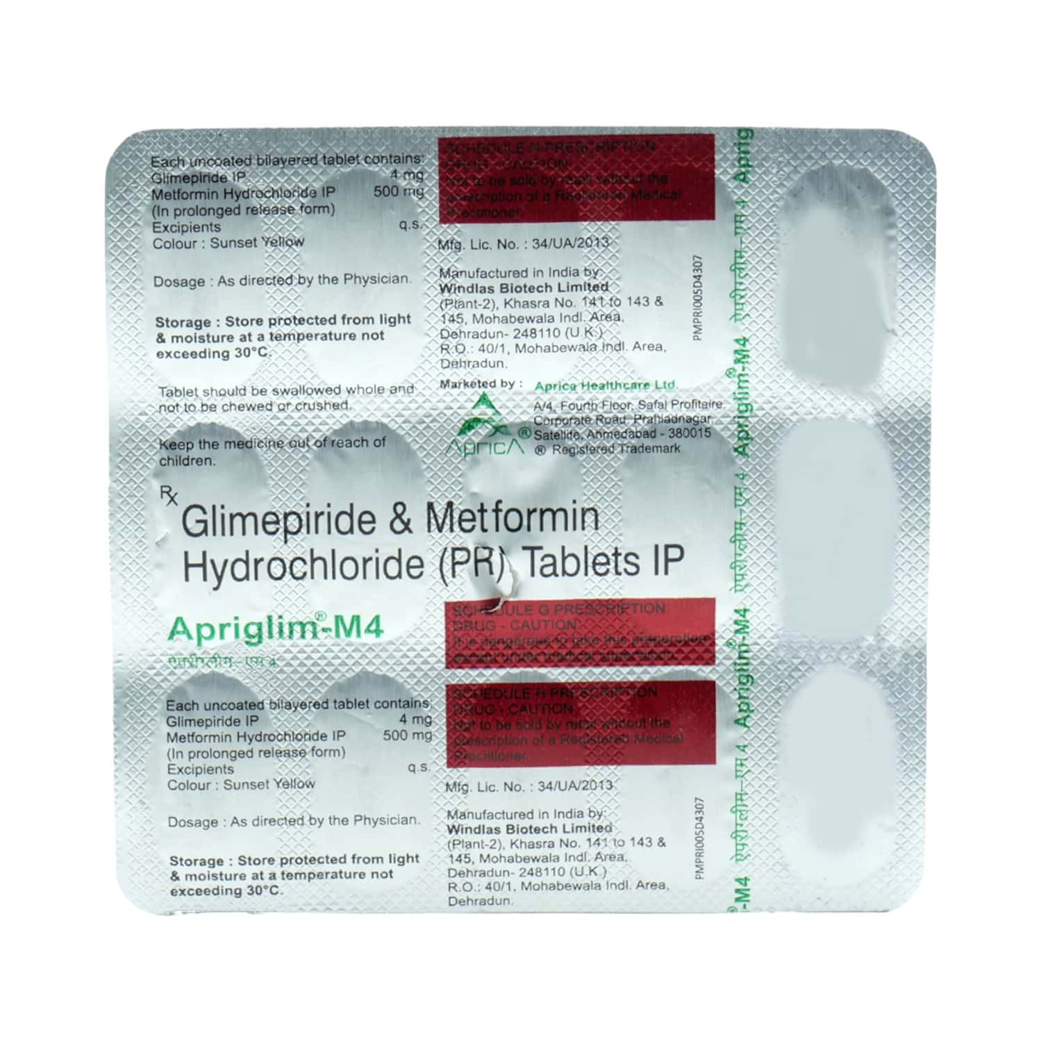 Apriglim M 4mg Strip Of 15 Tablets: Uses, Side Effects, Price & Dosage ...