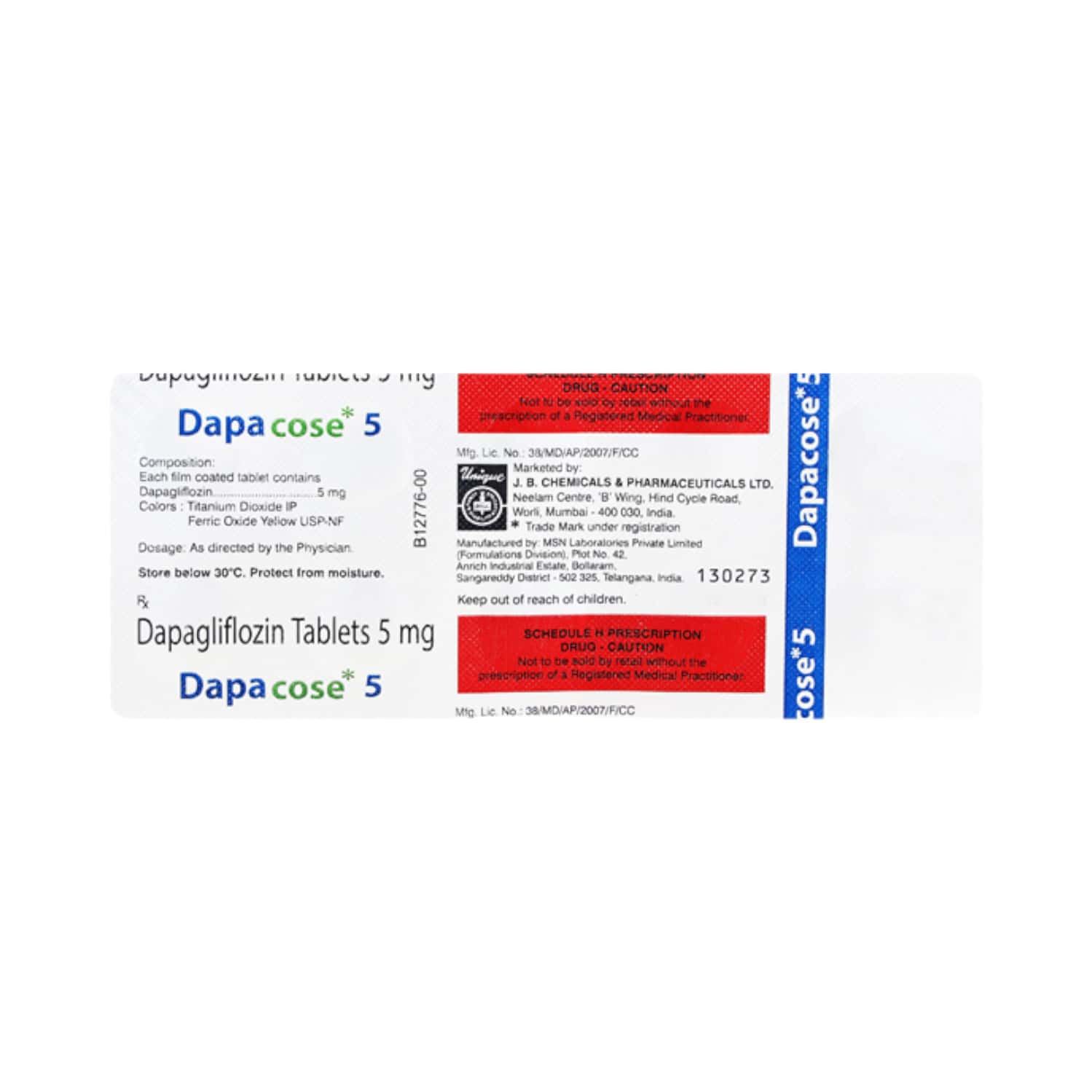 Dapa Cose 5 Tablet: Uses, Side Effects, Price, Dosage & More Info ...