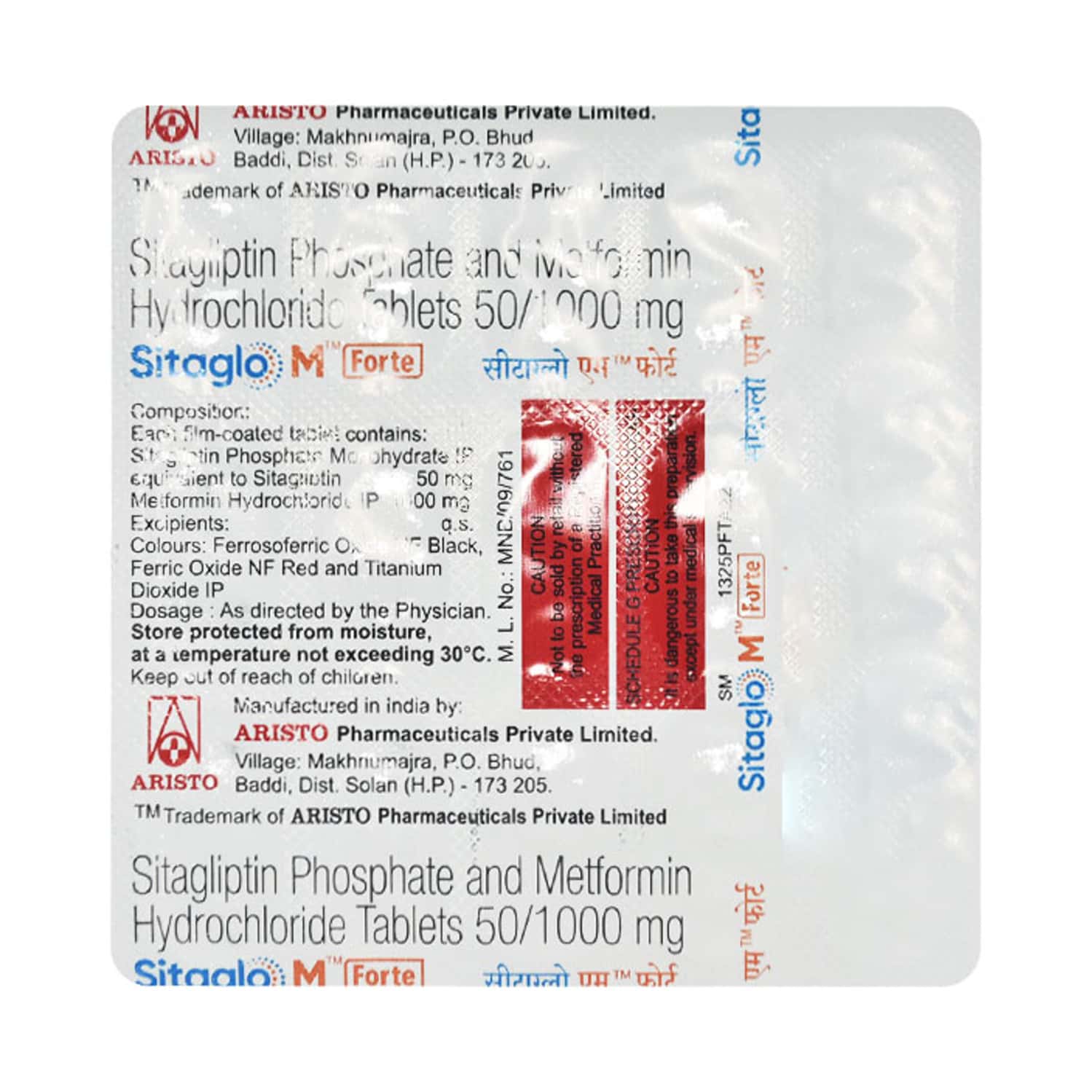 Sitaglo M Forte 50/1000mg Strip Of 15 Tablets: Uses, Side Effects ...