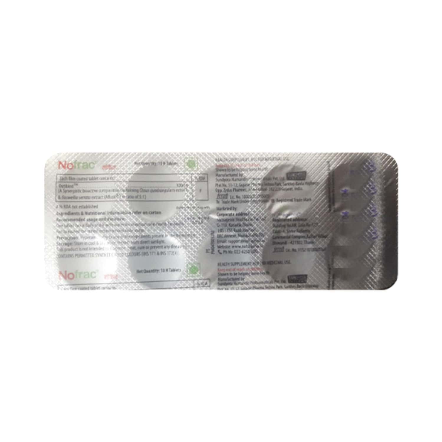 Buy Nofrac Strip Of 10 Tablets Online & Save Up to 24% at PharmEasy