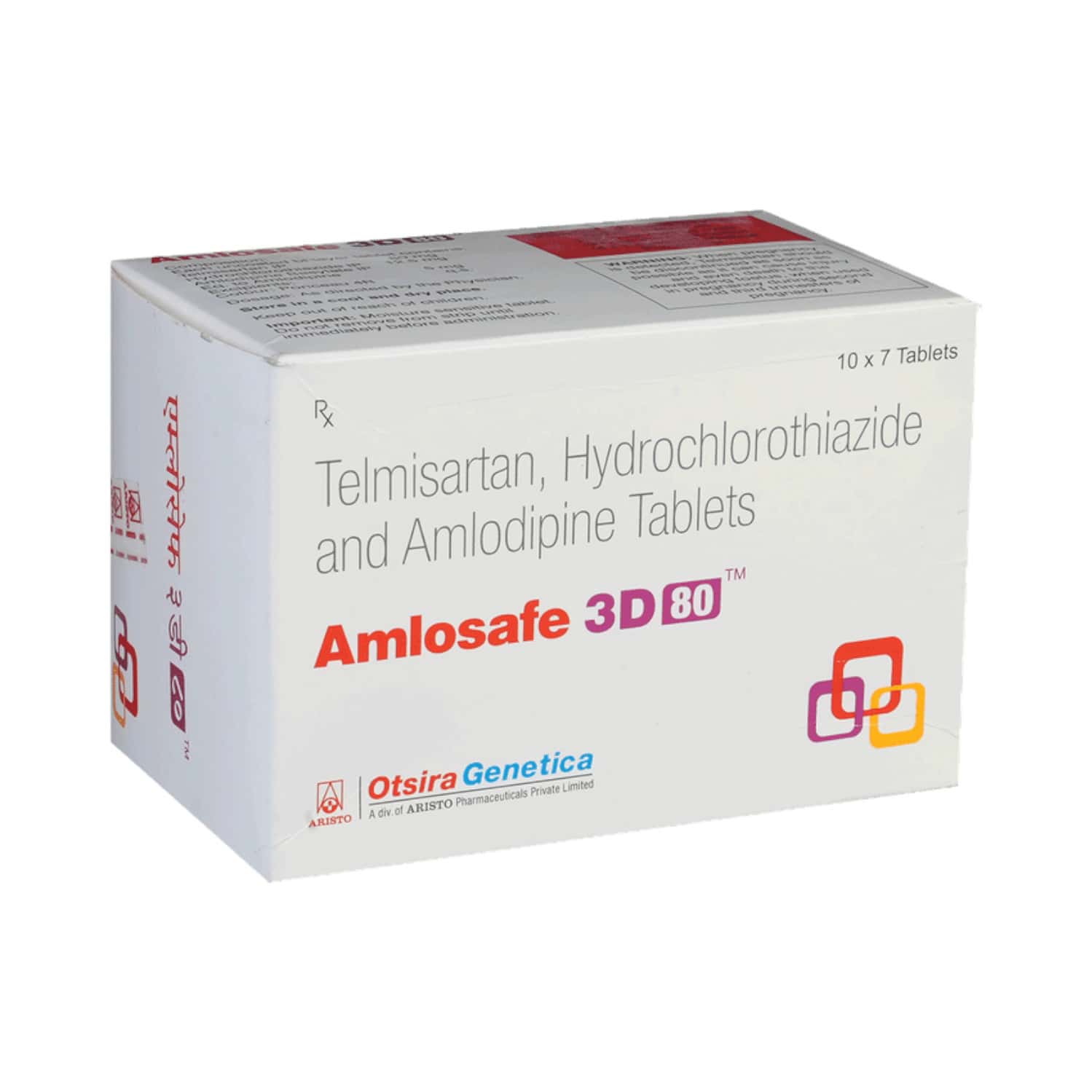 Amlosafe 3d 80mg Strip Of 7 Tablets: Uses, Side Effects, Price & Dosage ...