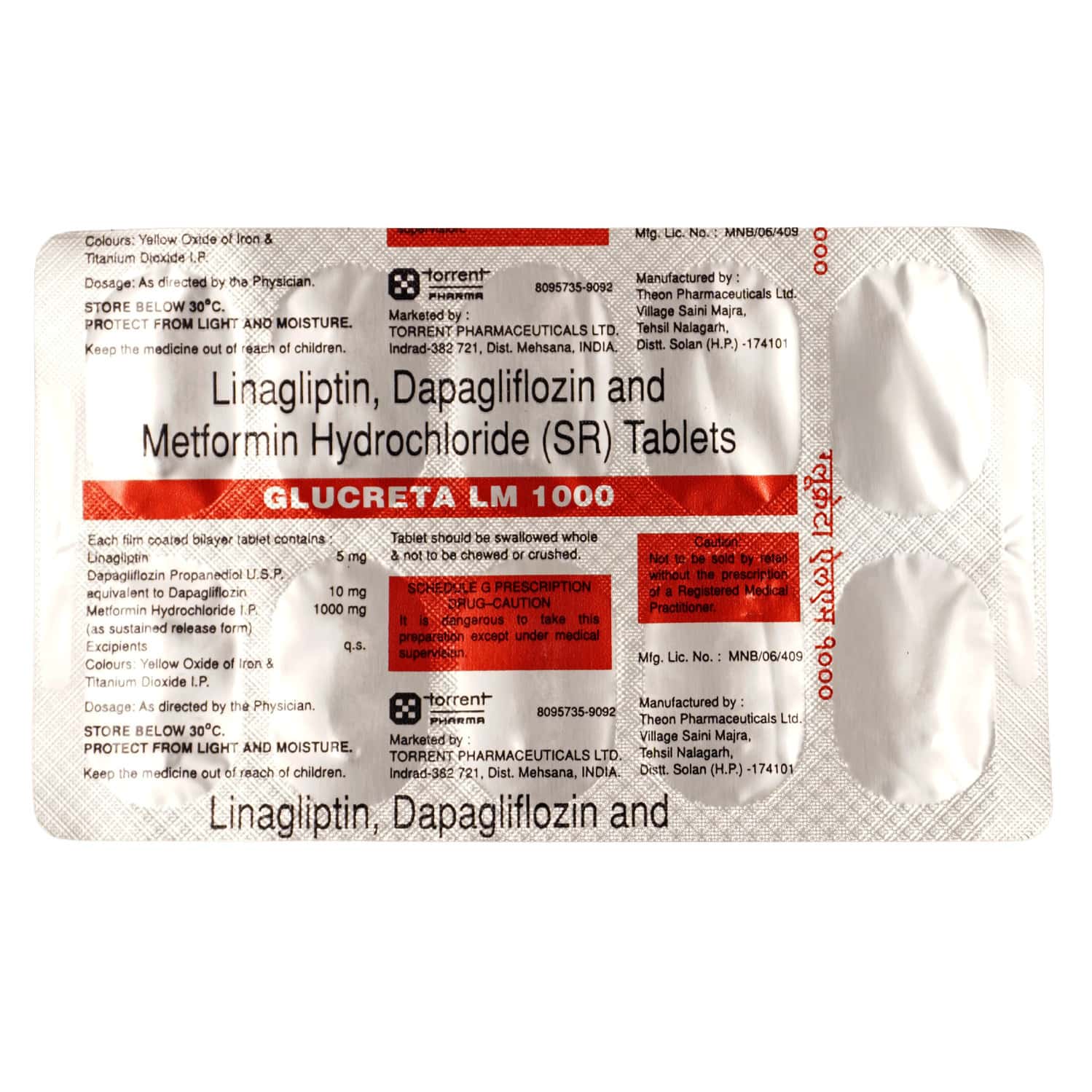 Glucreta LM 1000 Tablet: Uses, Side Effects, Price, Dosage & More Info ...
