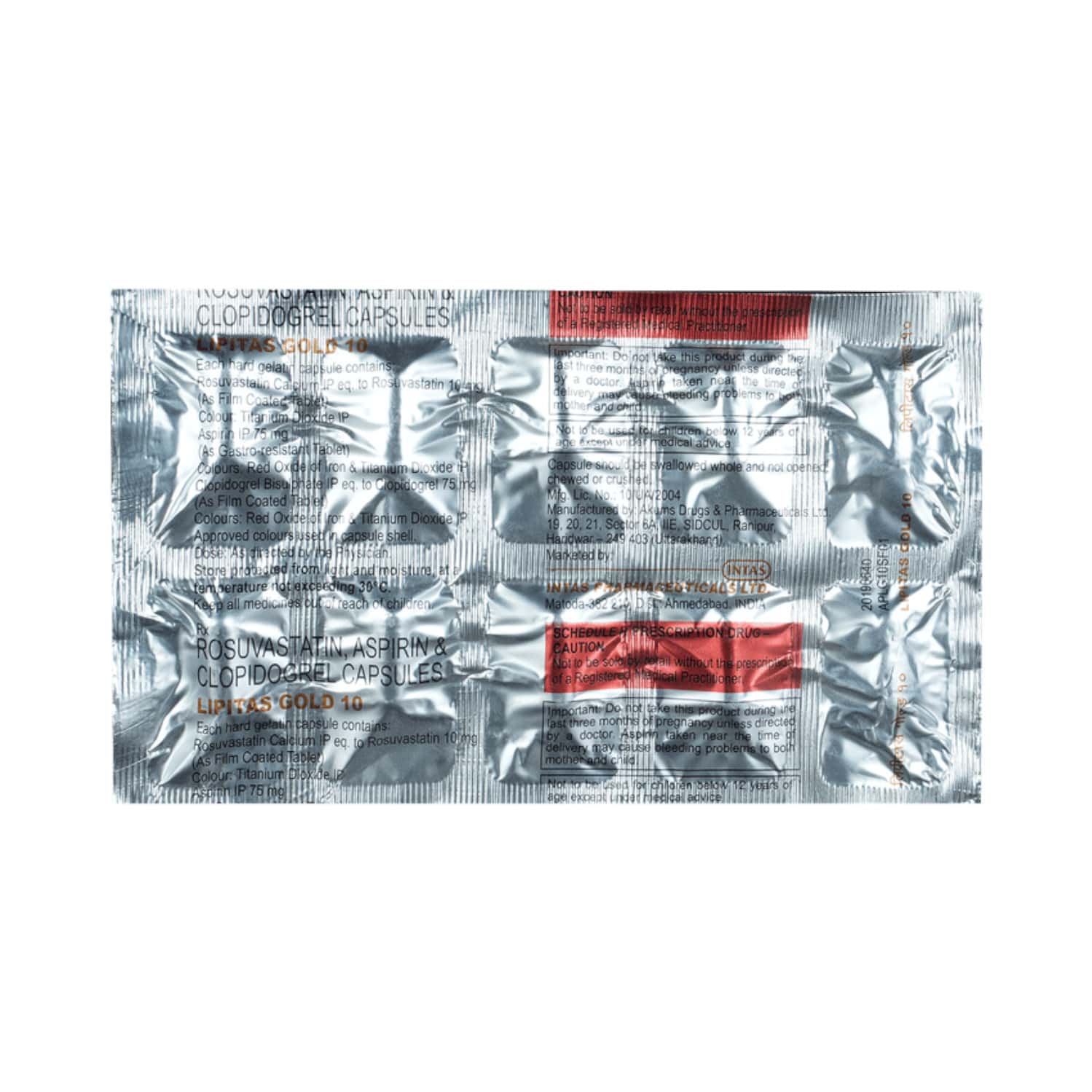 Lipitas Gold 10/75/75mg Strip Of 10 Capsules: Uses, Side Effects, Price ...