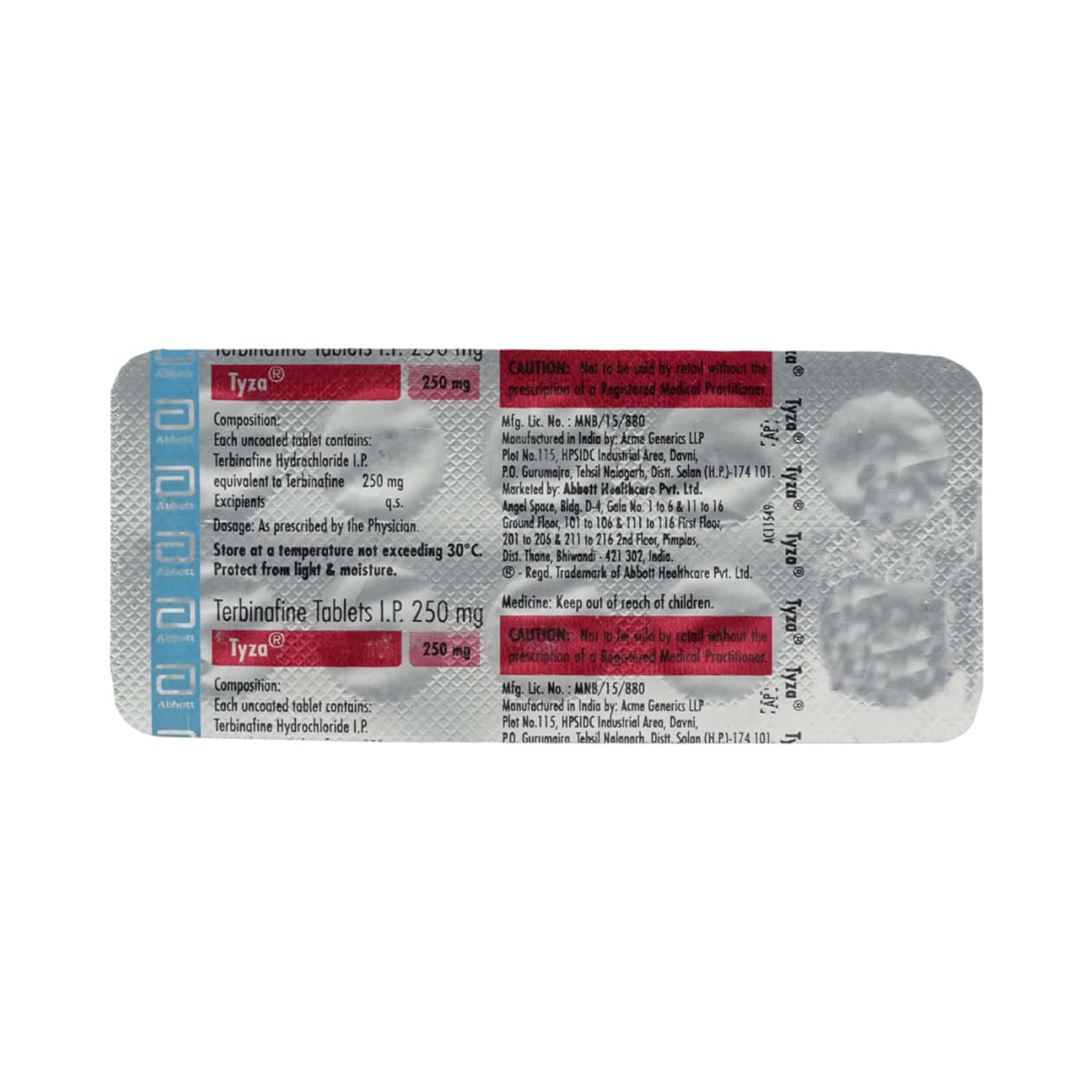 Tyza 250 MG Tablet (10): Uses, Side Effects, Price & Dosage | PharmEasy