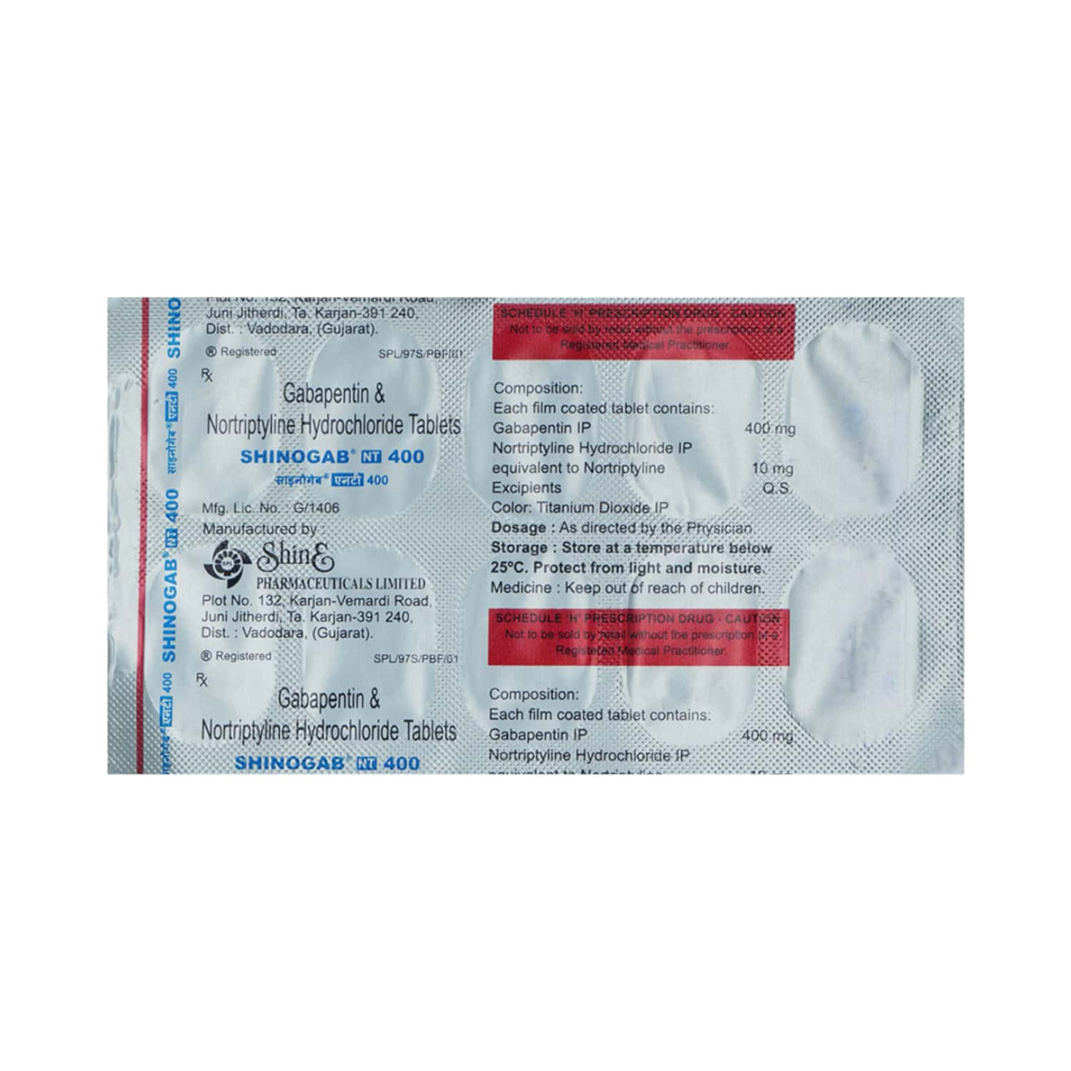 Shinogab Nt 400mg Strip Of 10 Tablets: Uses, Side Effects, Price ...