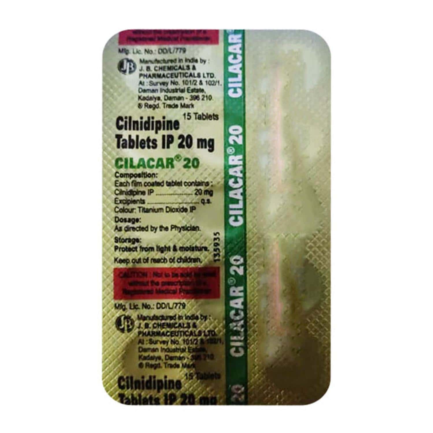 Cilacar 20 Tablet: Uses, Side Effects, Price, Dosage & More Info ...