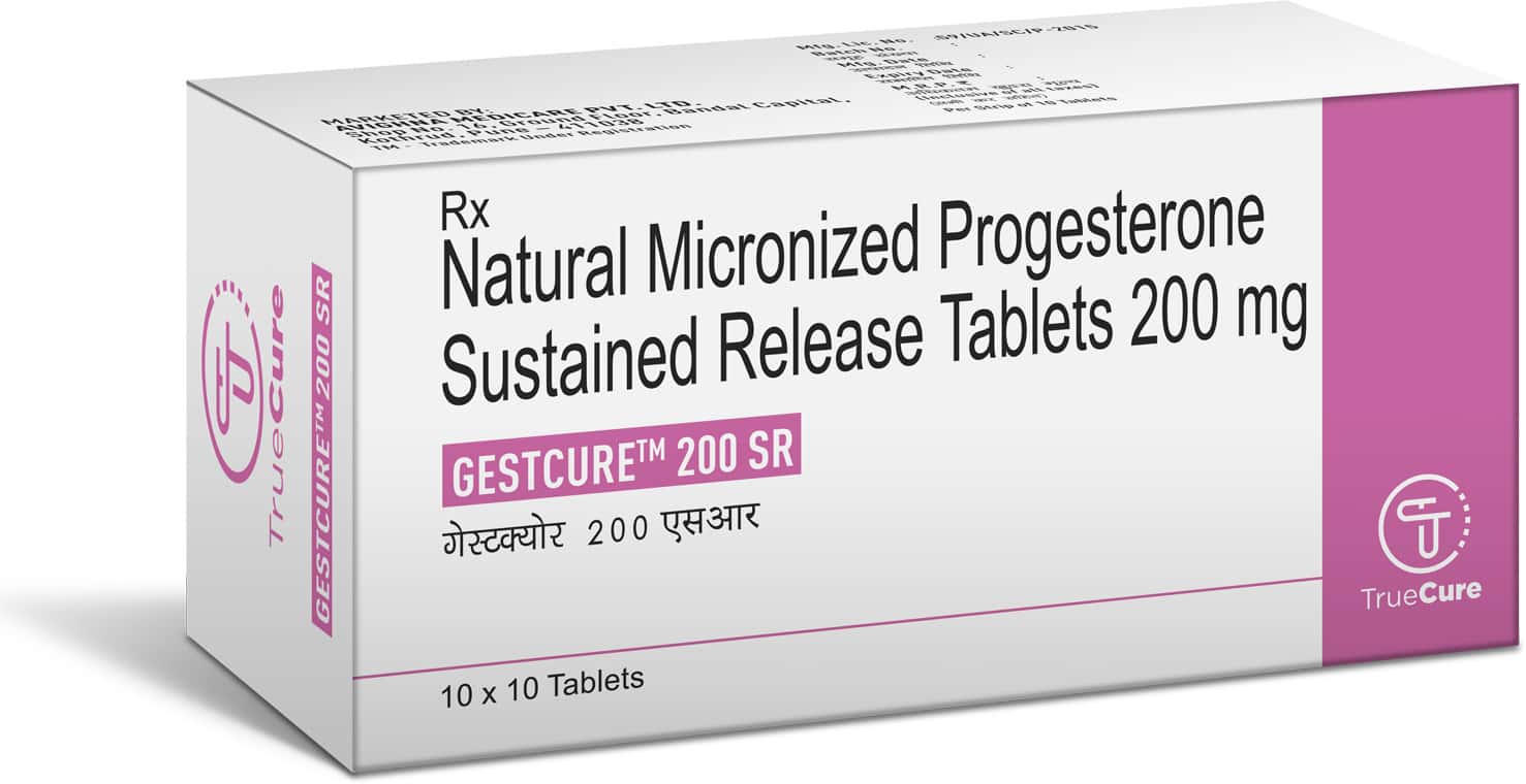 Gestcure Sr 200 MG Tablet (10): Uses, Side Effects, Price & Dosage ...