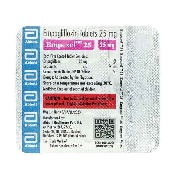 Empexel 25 MG Tablet (15): Uses, Side Effects, Price & Dosage | PharmEasy