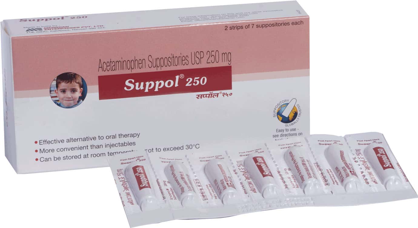 Buy Suppol 250 MG Rectal Suppository (7) Online & Save Up to 24% at ...