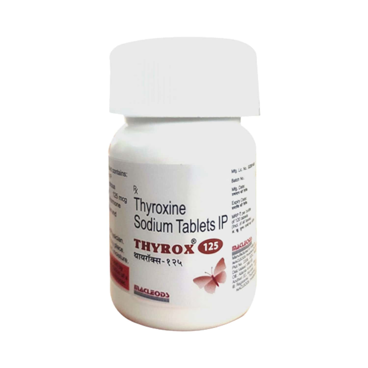 Thyrox 125 MCG Tablet (120): Uses, Side Effects, Price & Dosage | PharmEasy