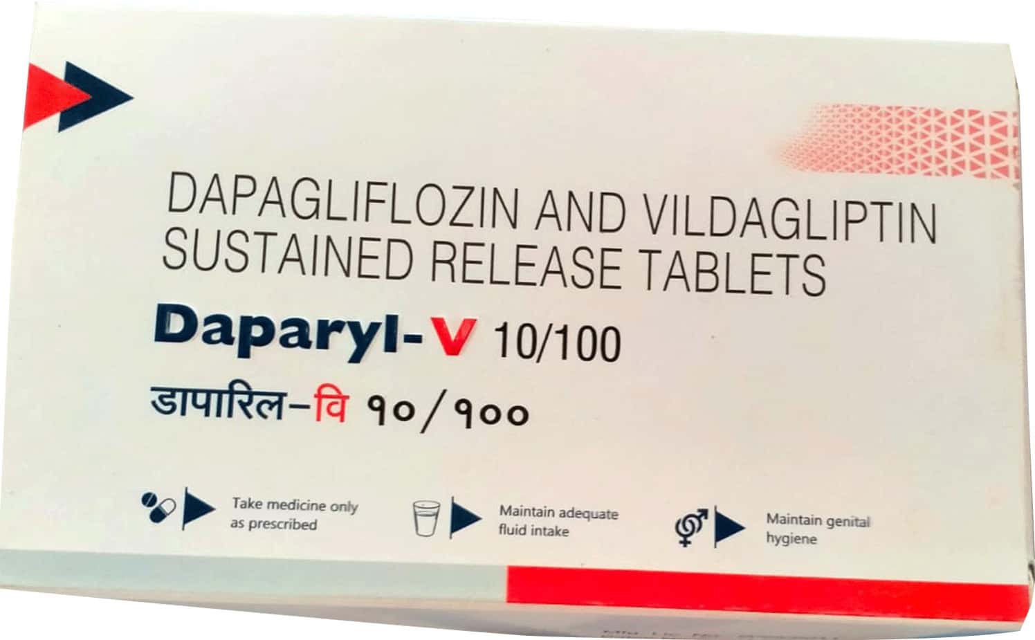 Daparyl V 10/100mg Strip Of 10 Tablets: Uses, Side Effects, Price ...