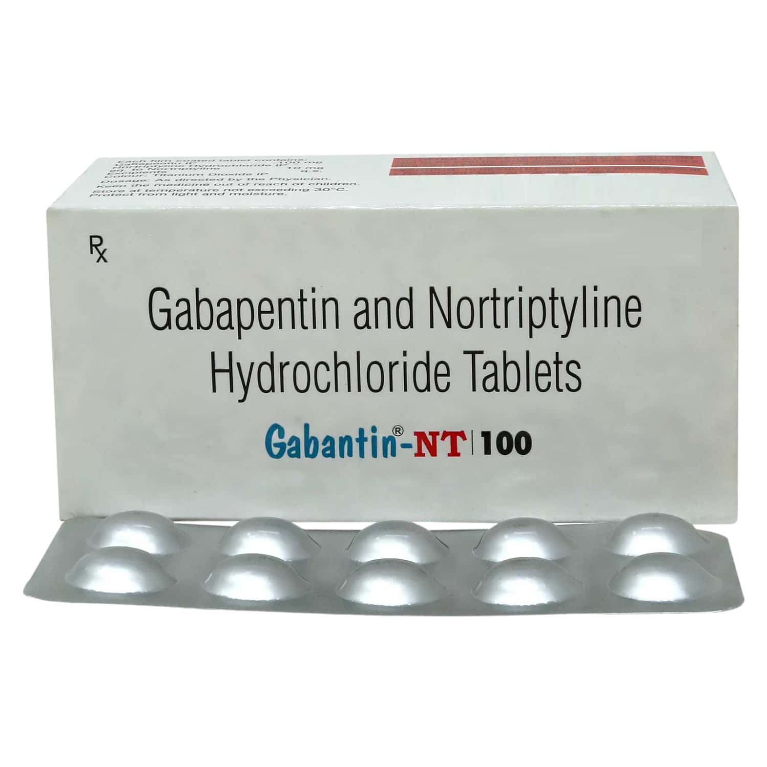 Gabantin Nt 100mg Strip Of 10 Tablets: Uses, Side Effects, Price ...