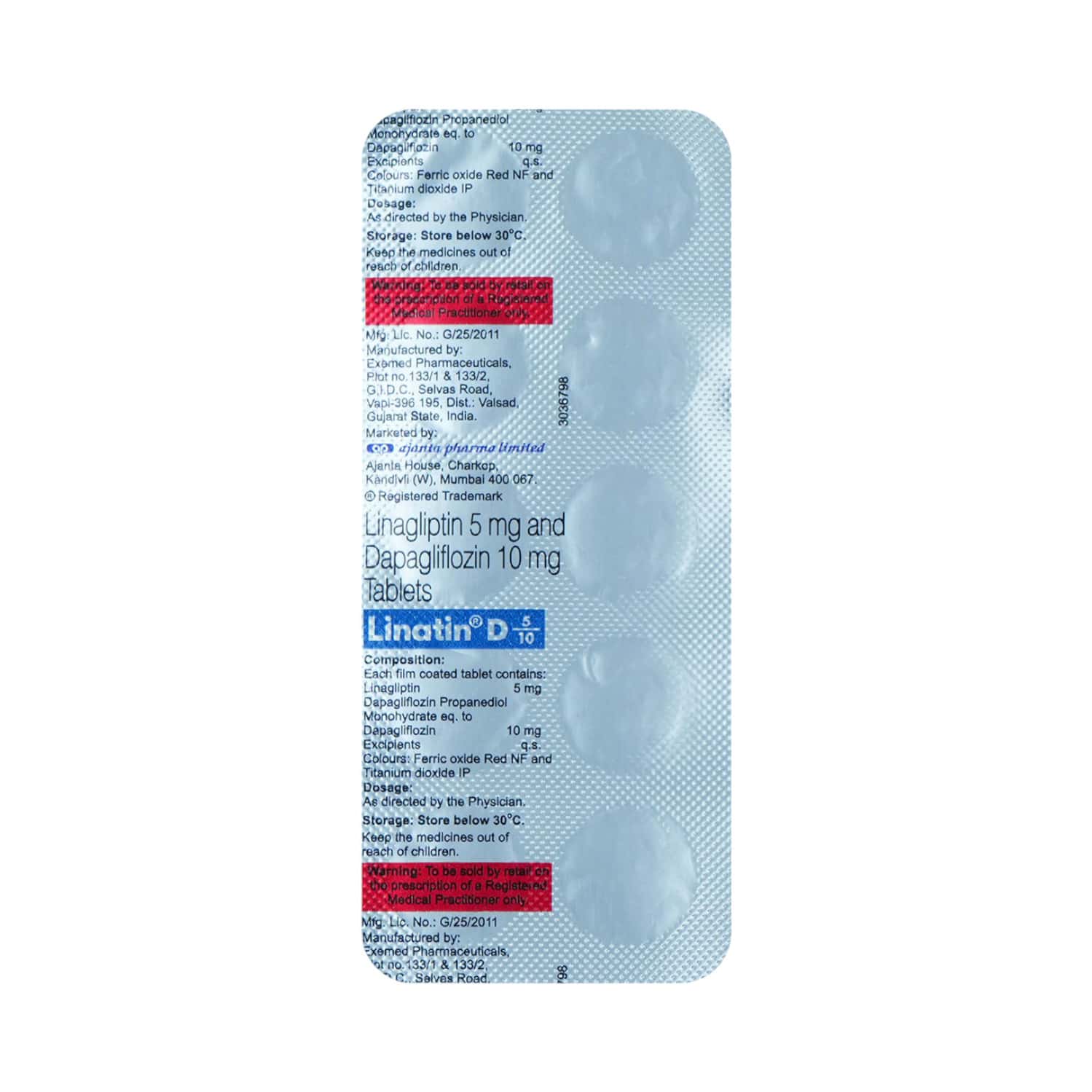 Linatin D 5/10mg Strip Of 10 Tablets: Uses, Side Effects, Price ...