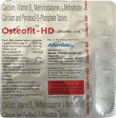 Osteofit-HD Tablet: Uses, Side Effects, Price, Dosage & More Info ...