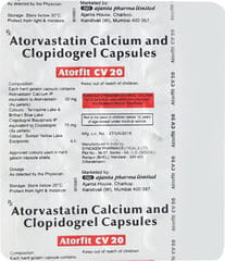 Atorfit Cv 20mg Strip Of 15 Capsules: Uses, Side Effects, Price ...