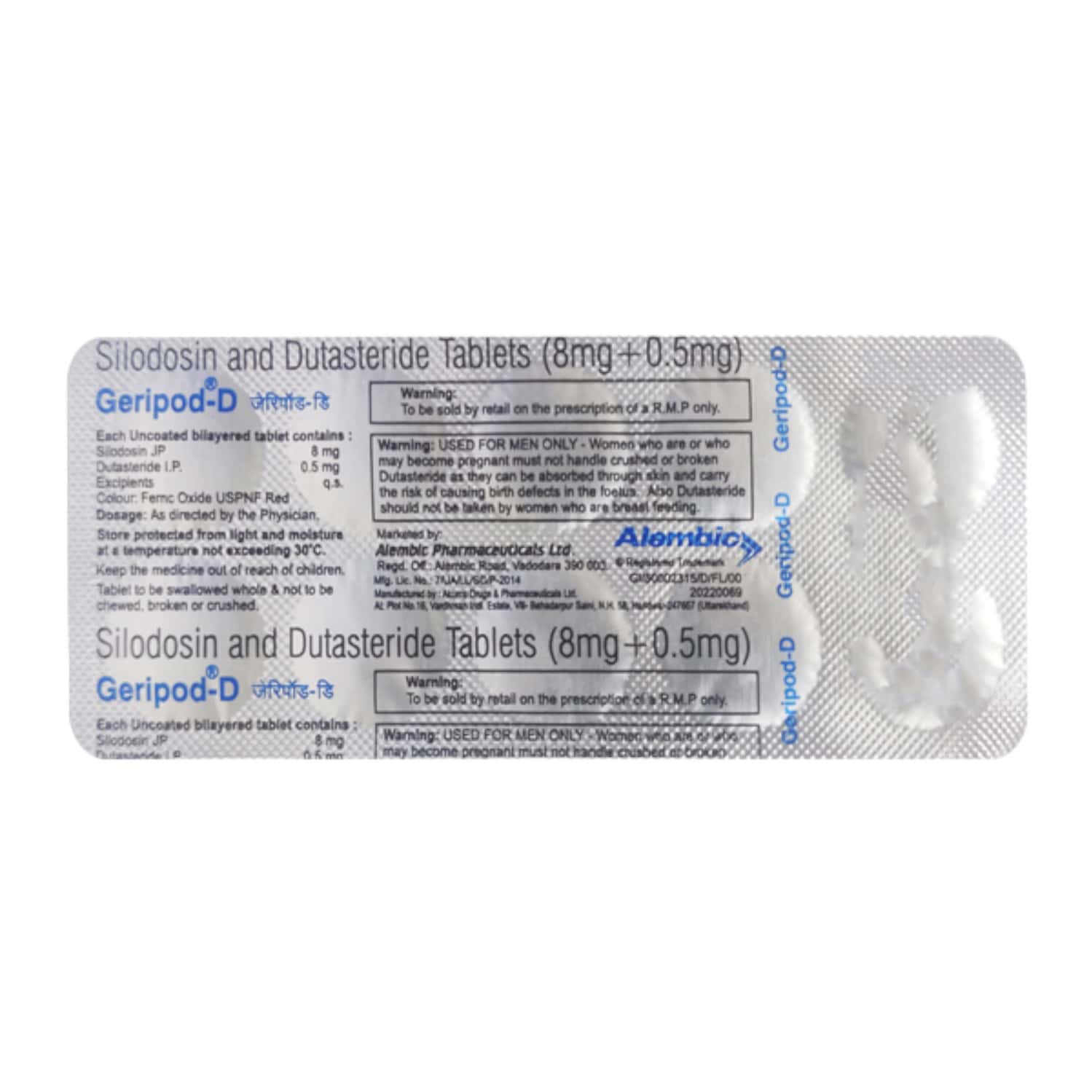 Geripod D 8/0.5mg Strip Of 10 Tablets: Uses, Side Effects, Price ...