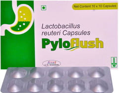 Pylo Flush 100 MG Capsule (10): Uses, Side Effects, Price & Dosage ...