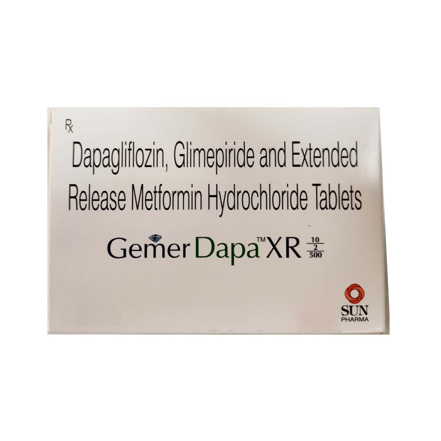 Gemer Dapa Xr 10/2/500mg Strip Of 7 Tablets: Uses, Side Effects, Price ...