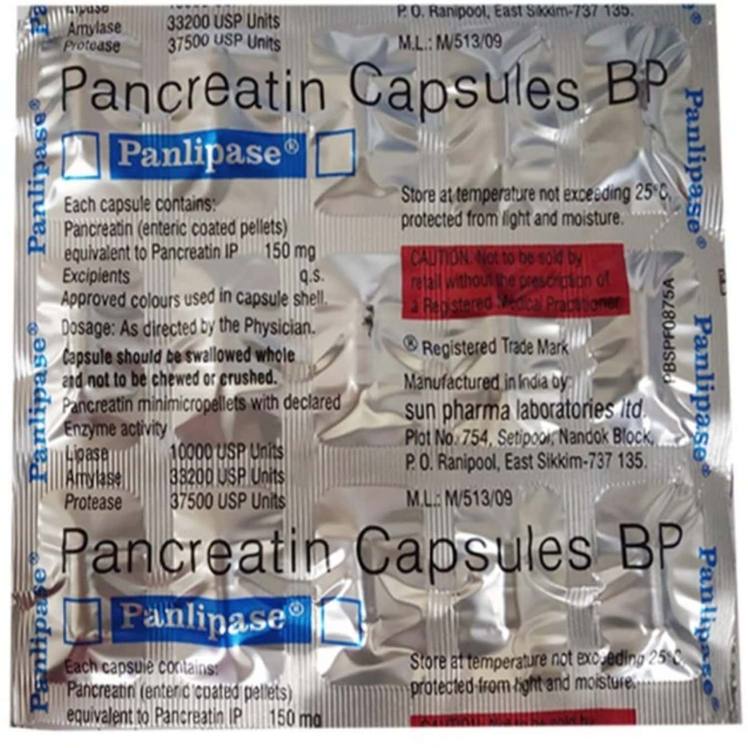 Panlipase 150 MG Capsule (15): Uses, Side Effects, Price & Dosage ...