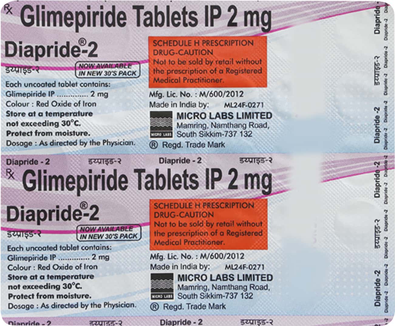 Diapride 2 MG Tablet (30): Uses, Side Effects, Price & Dosage | PharmEasy