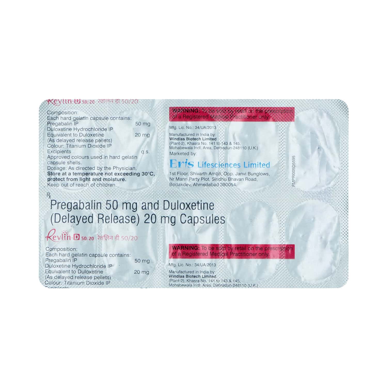 Revlin D 50/20mg Strip Of 10 Capsules: Uses, Side Effects, Price ...