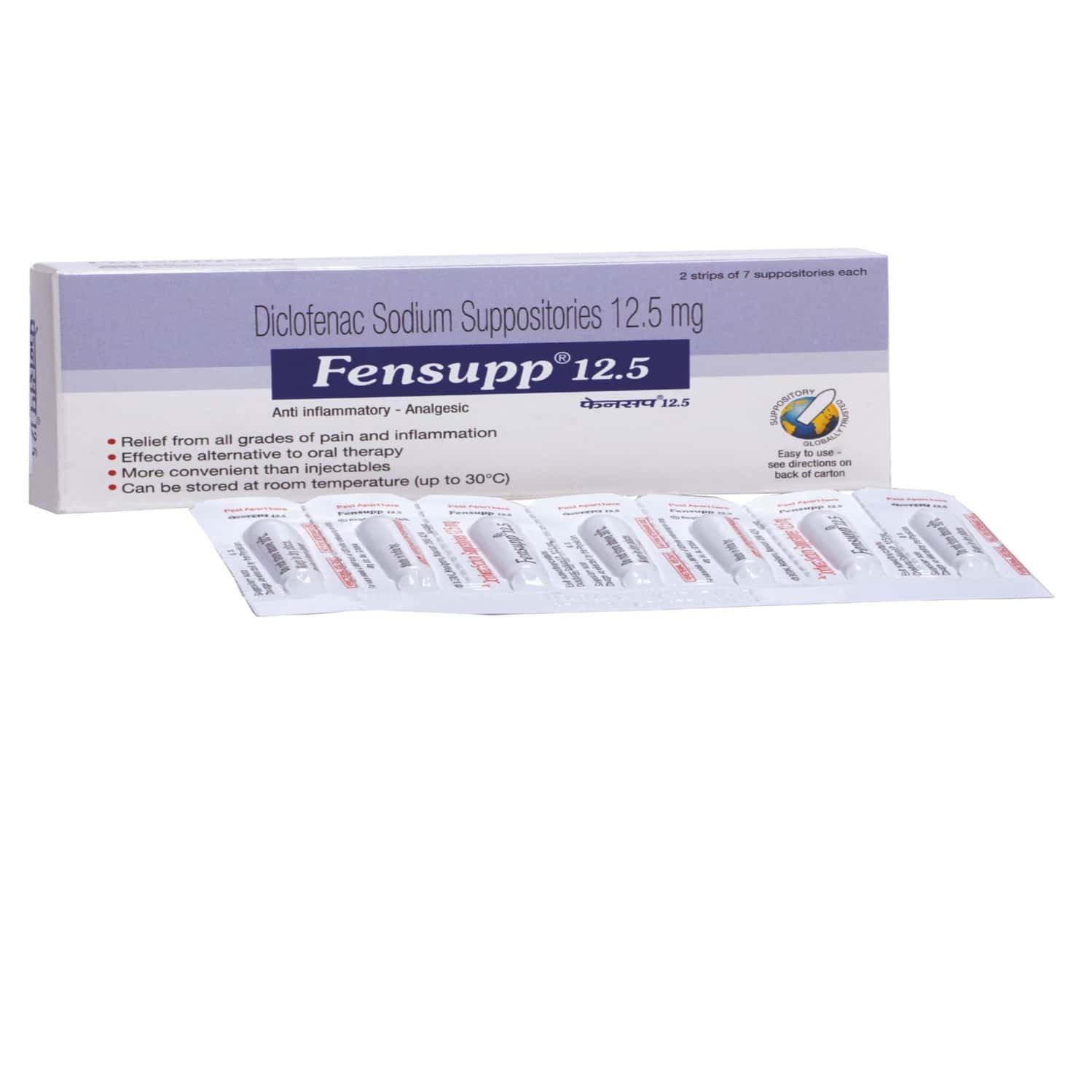 Fensupp 12.5 MG Rectal Suppository (7): Uses, Side Effects, Price ...