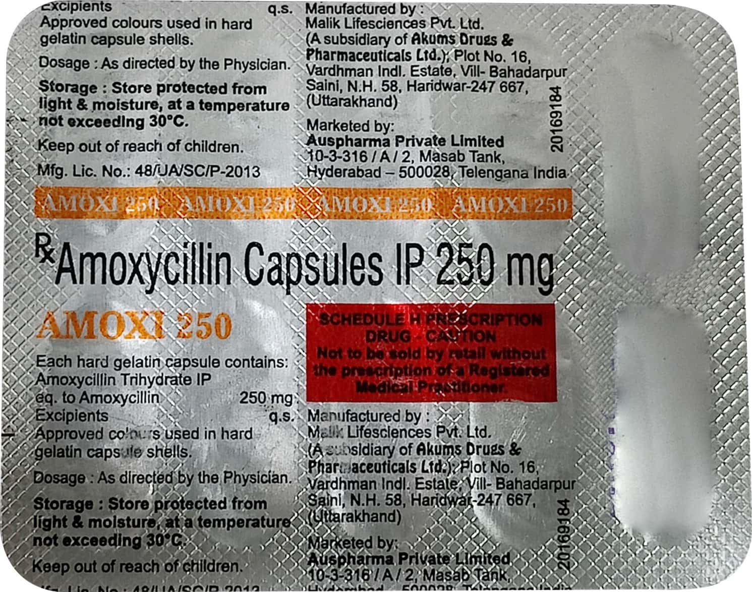 Amoxi 250 MG Capsule (10): Uses, Side Effects, Price & Dosage | PharmEasy