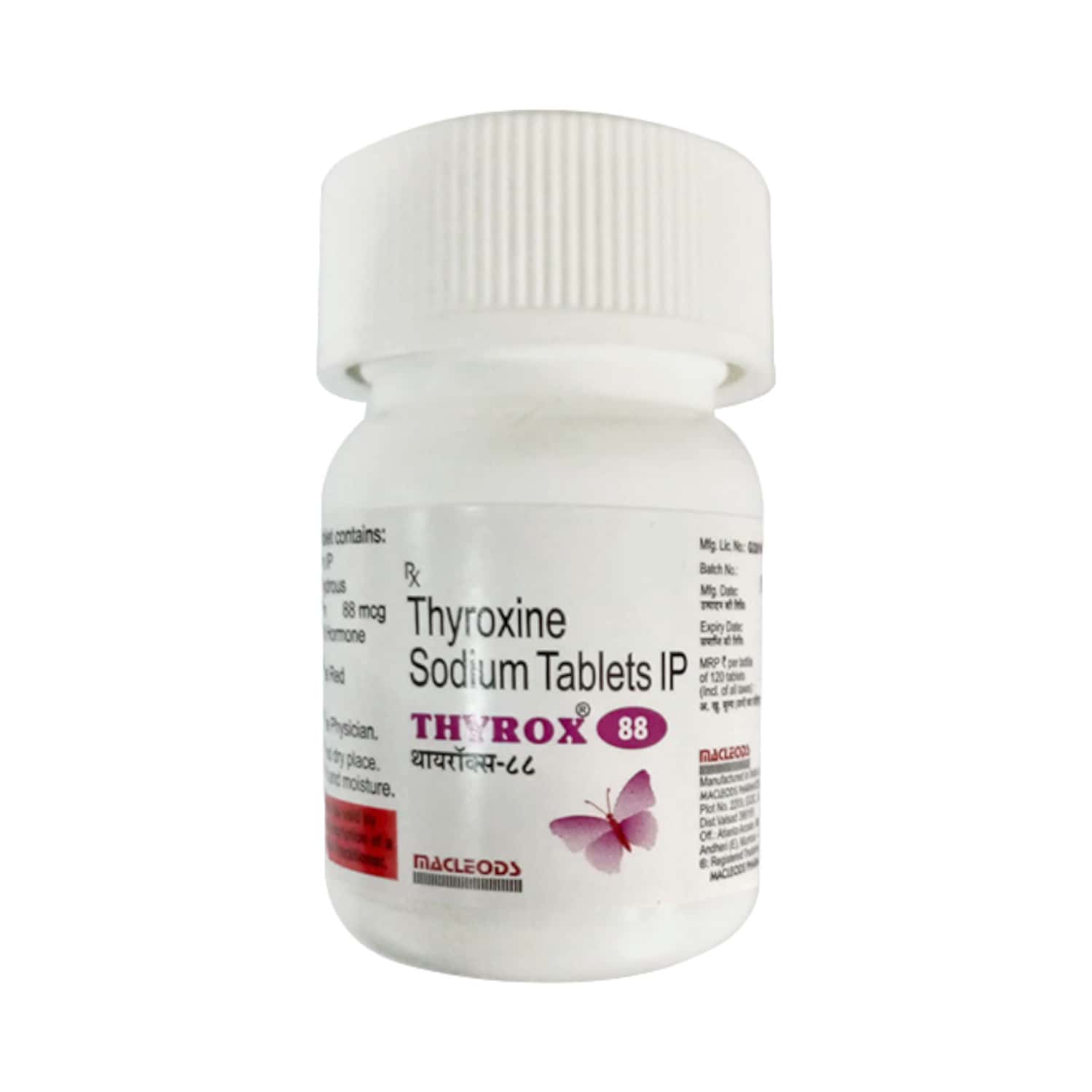 Thyrox 88 MCG Tablet (120): Uses, Side Effects, Price & Dosage | PharmEasy