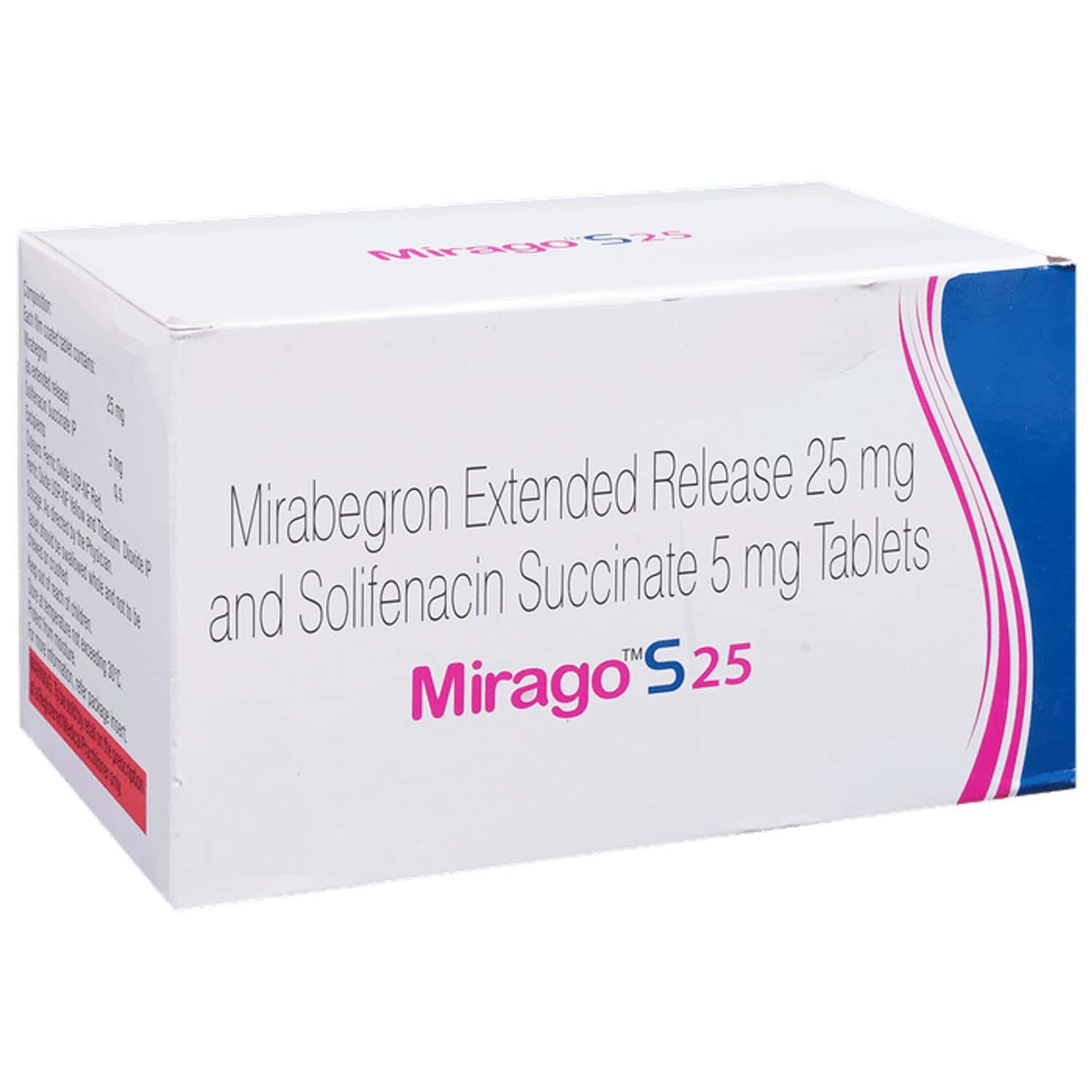 Mirago S 25 Strip Of 10 Tablets: Uses, Side Effects, Price & Dosage ...