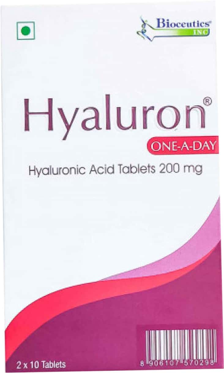 Buy Hyaluron 200 MG Tablet (10) Online & Save Up to 24% at PharmEasy