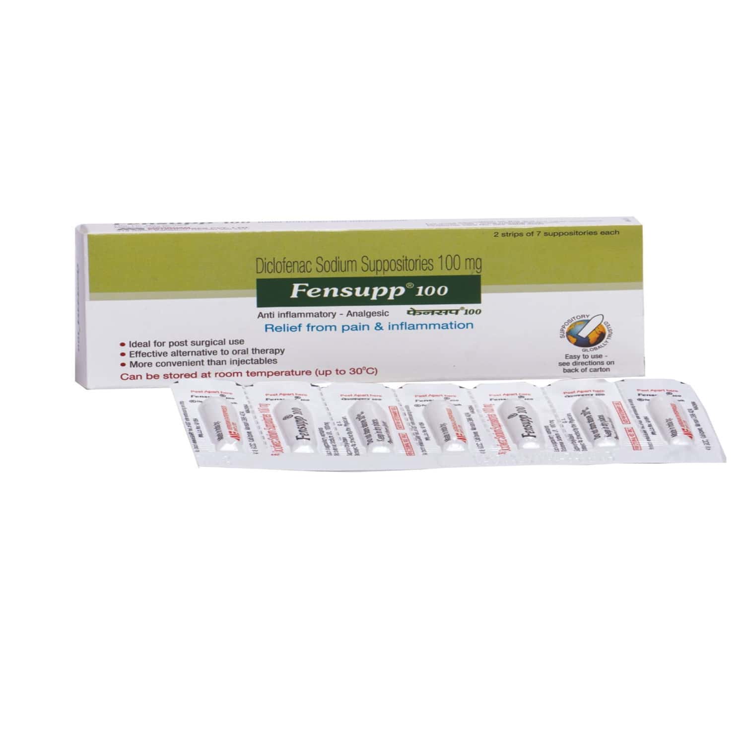 Fensupp 100 MG Rectal Suppository (7): Uses, Side Effects, Price ...